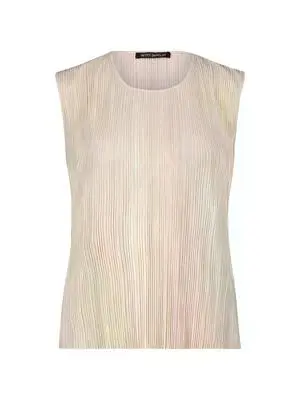 BETTY BARCLAY Plissé Effect Metallic Top