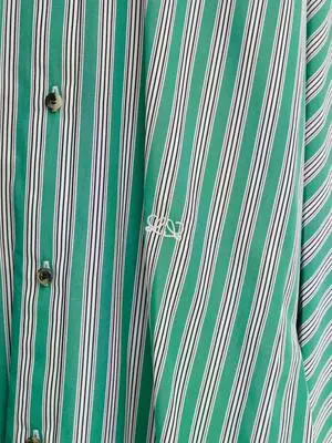 Loewe Striped Embroidered Anagram Shirt