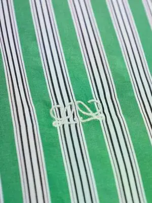 Loewe Striped Embroidered Anagram Shirt