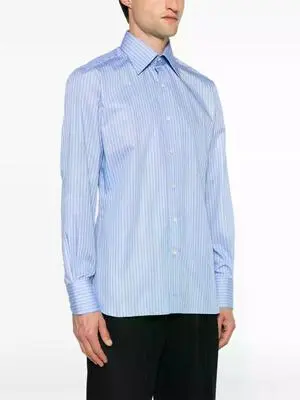TOM FORD Vertical-stripe Shirt - Blue