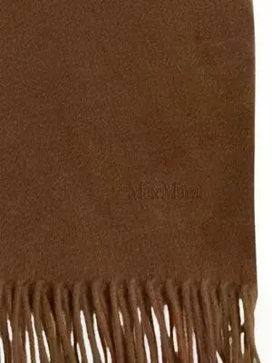 Max Mara Fringed Cashmere Scarf - Brown