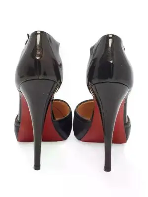 CHRISTIAN LOUBOUTIN Leather T-bar Platform Pumps