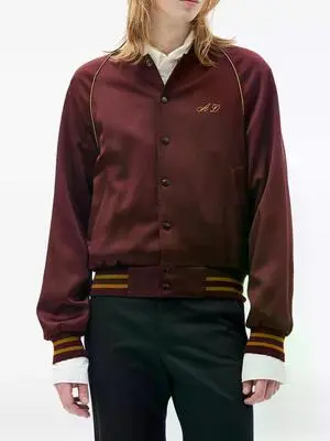 ANN DEMEULEMEESTER Embroidered Bomber Jacket - Red