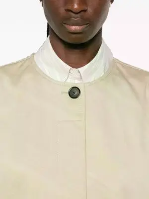 TOTEME Elasticated-waist Cotton Twill Jacket - Neutrals