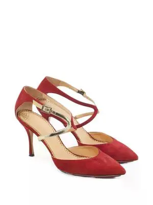 CHARLOTTE OLYMPIA Suede Heeled Pumps