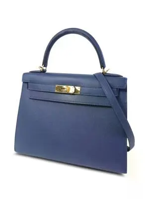 Hermès 2019 28 Kelly Epsom Tote Bag - Blue