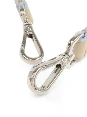Fendi Leather Logo Print Shoulder Strap