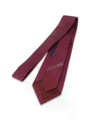Gucci Gg Silk Neck Tie - Red
