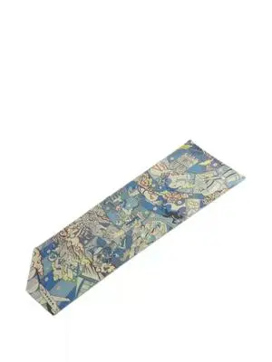 Hermès Graphic-print Scarf - Blue