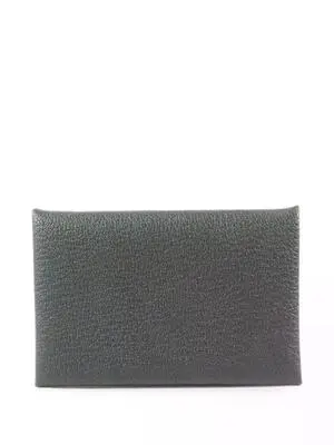 Hermès 2024 Calvi Card Case - Black