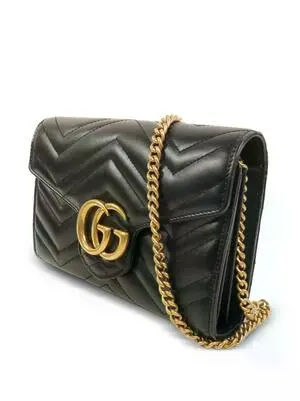 Gucci Gg Marmont Shoulder Bag - Black
