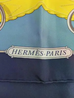 Hermès Silk Scarf - Blue