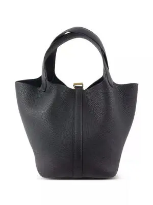 Hermès Pm Picotin Leather Tote Bag - Black