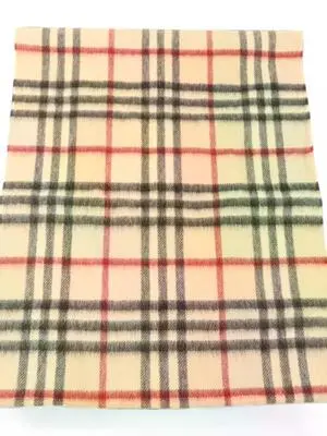 Burberry Check-pattern Fringed Scarf