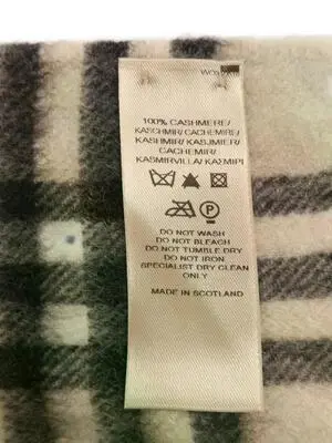 Burberry Check-pattern Fringed Scarf