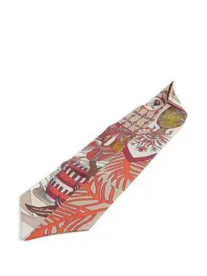 Hermès La Danse Des Amazones Twilly Scarf - Neutrals