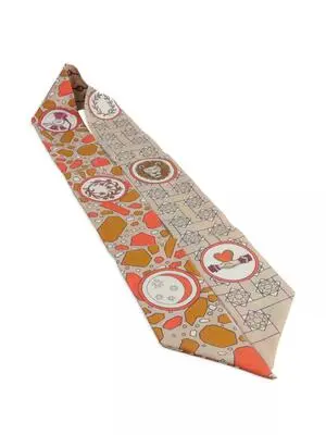 Hermès La Danse Des Amazones Twilly Scarf - Neutrals