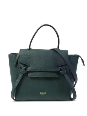 Celine Micro Belt Tote Bag - Green