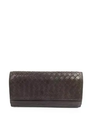 Bottega Veneta Intrecciato Leather Wallet Brown