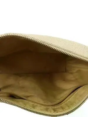 Longchamp Logo Print Canvas Shoulder Bag