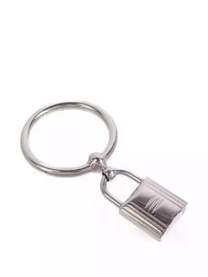 Hermès Tone Padlock Charm Ring - Silver