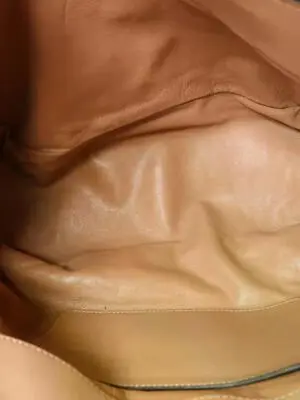 Miu Miu Leather Foldover Shoulder Bag - Neutrals