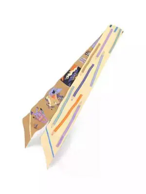 Hermès Twilly Graphic-print Scarf - Neutrals