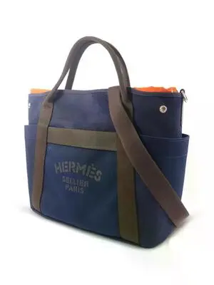 Hermès Grooming Bag Two-way Shoulder Bag - Blue