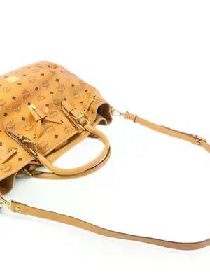 Mcm Logo Print Tote Bag