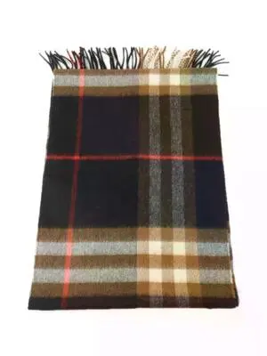 Burberry Check-print Fringed Scarf
