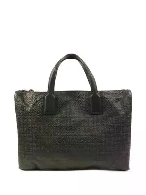 Loewe Anagram Embossed Leather Tote Bag