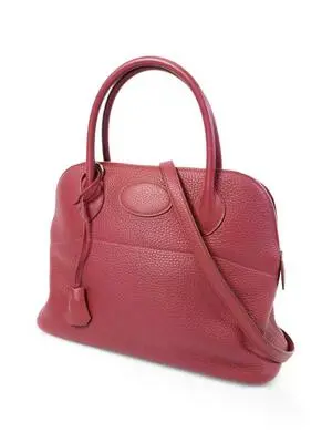 Hermès Bolide 31 Taurillon Clemence Leather Tote - Red