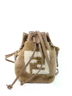 Fendi Mini Mon Tresor Bucket Bag - Brown