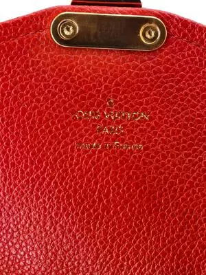 LOUIS VUITTON Saint Germain Pochette Monogram Empreinte Leather Shoulder Bag - Red