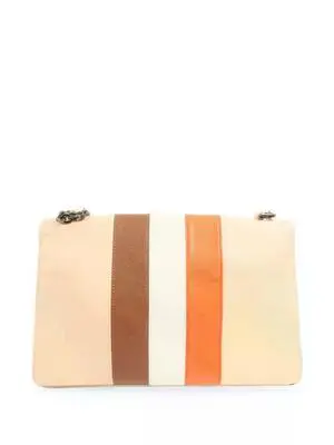 Longchamp Striped Leather Shoulder Bag