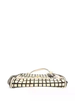 COACH VINTAGE Check Canvas Shoulder Bag