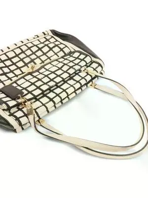 COACH VINTAGE Check Canvas Shoulder Bag