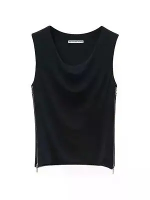 Alexander Wang Sleeveless Cowl Neck Top - Black