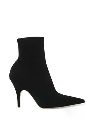 GIANVITO ROSSI Osaka Pointed-toe Ankle Boots - Black