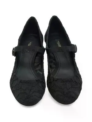 Dolce & Gabbana Lace Floral Mary Jane Pumps