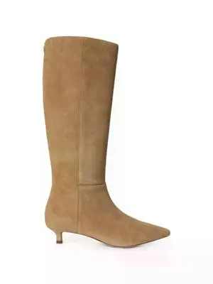 Ralph Lauren Francesca Suede Boots - Neutrals