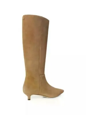Ralph Lauren Francesca Suede Boots - Neutrals