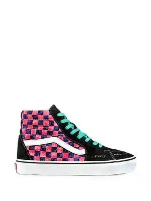 VANS Sk8-hi Checkerboard High-top Sneakers - Black