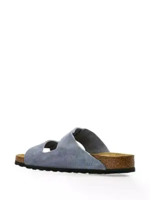 BIRKENSTOCK Arizona Double-strap Suede Sandals - Blue