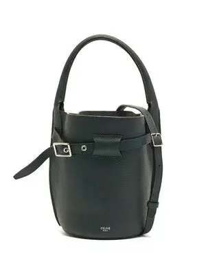 Celine Big Bag Belted Bucket Bag - Green