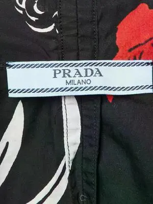 Prada 2018 Floral-print Bowling Shirt