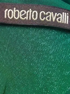 Roberto Cavalli Embellished Open-back Midi Dress