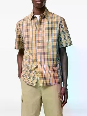 Burberry Relaxed-fit Check Cotton Shirt - Neutrals