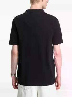 Fred Perry Cotton Polo Shirt - Black