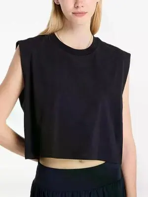 CIELE Ortank Cropped Tank Top - Black